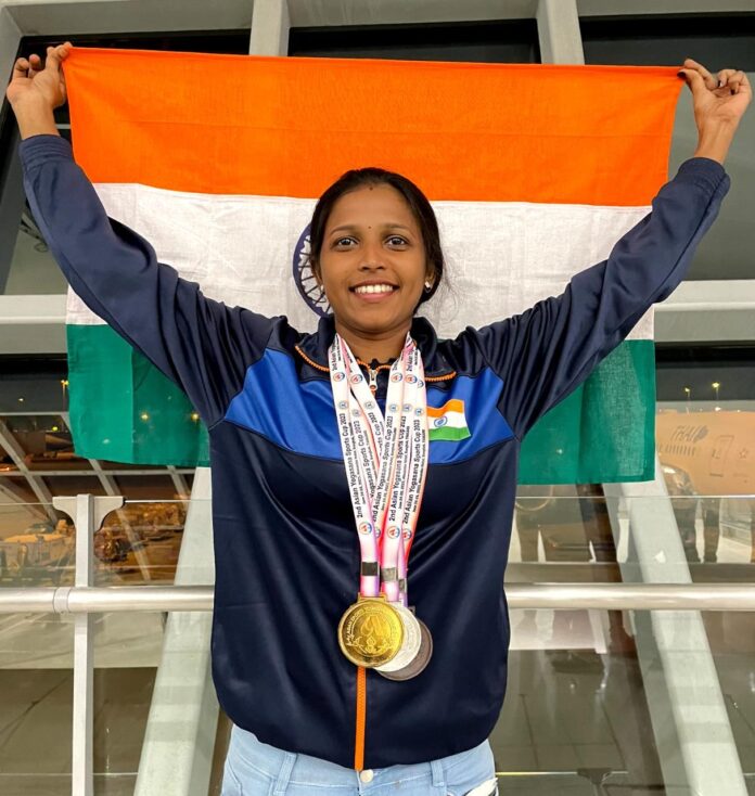 2nd Asian Yogasana Sports Championship 2023 - Yoga Madhumitha brings home 3 medals